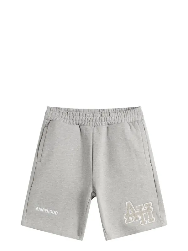 ANNIE HOOD College Sweat Shorts - Grey/grey