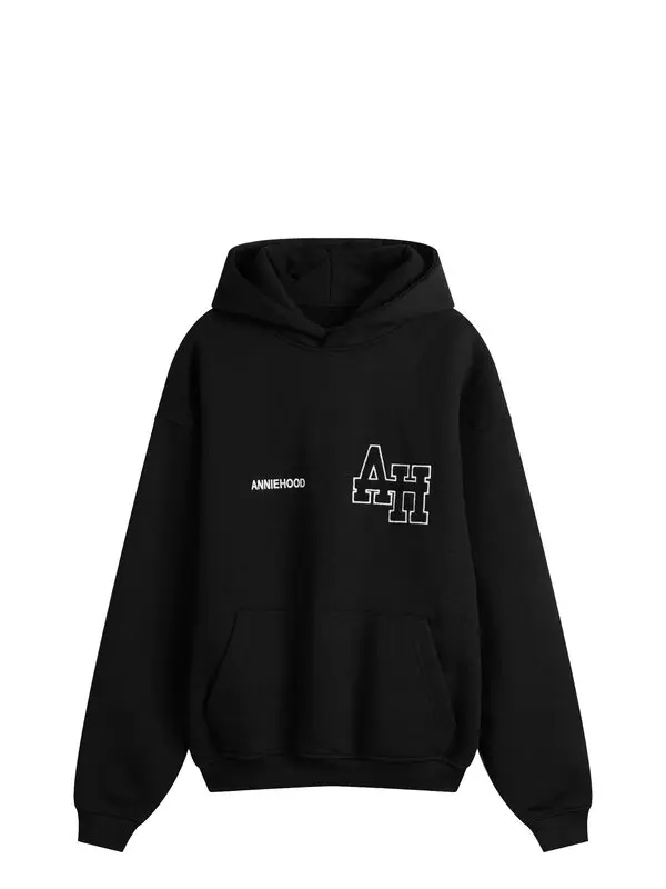 ANNIE HOOD College Hoodie - Black/black
