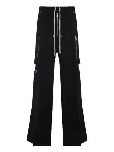 Rick Owens Wool Cargobela Pants - Black