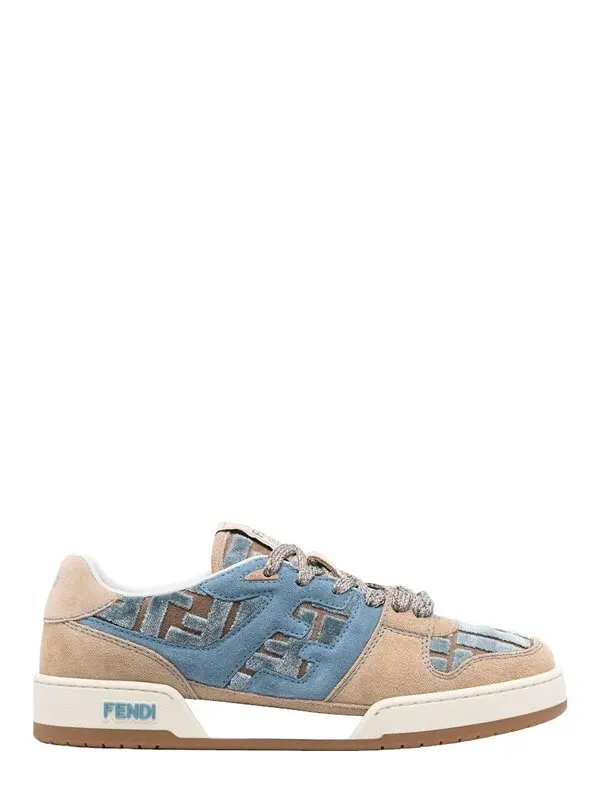 Fendi Match Low Sneakers - Blue/beige