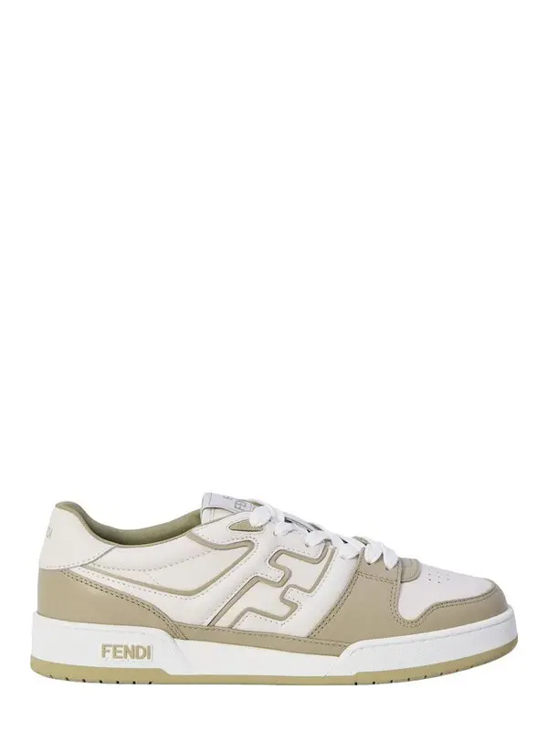 Fendi Match Lowin Sneakers - White/khaki