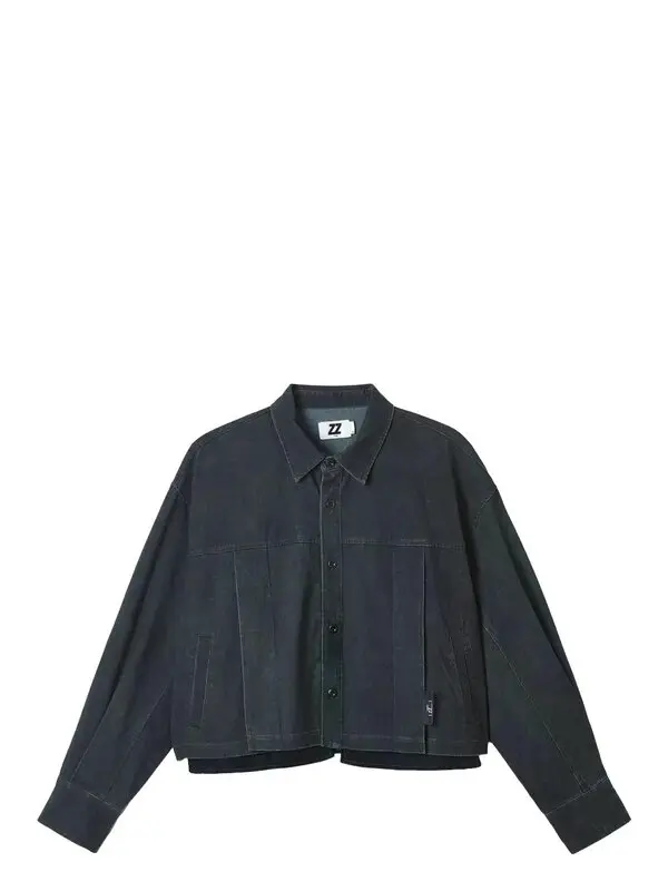 Izzue Pleated-panel Shirt - Black
