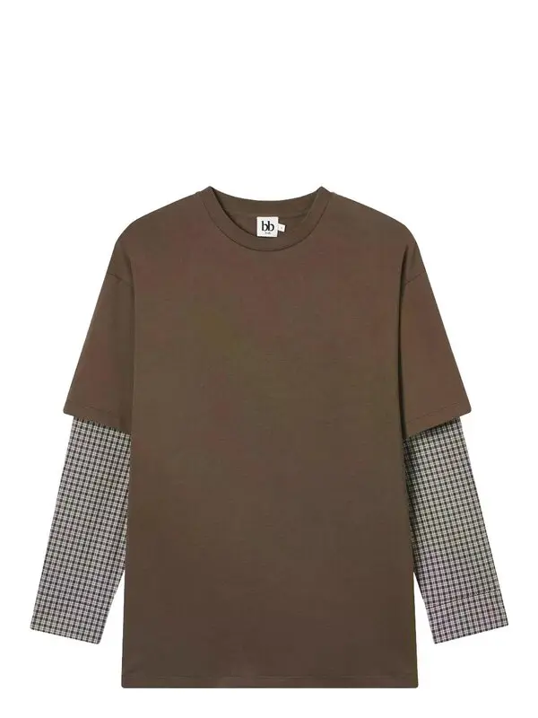 B+AB Crew-neck T-shirt - Brown