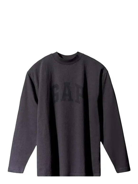 Yeezy Gap Engineered Balenciaga Dove Long Sleeve Tee Shirt - Dark Grey