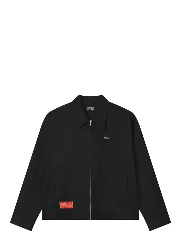 Izzue Logo-plaque Zip-front Jacket - Black