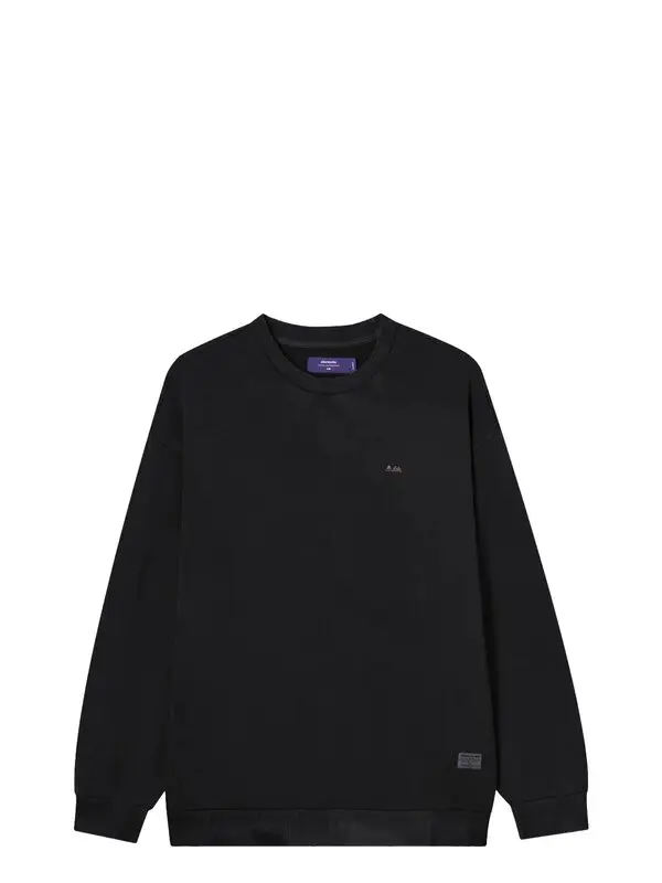 AFTERMATHS Embroidered Mountain Sweatshirt - Black