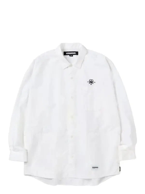 NEIGHBORHOOD Trad Logo-embroidered Shirt - White