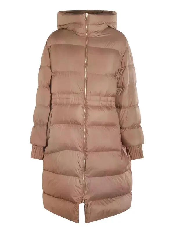 Fabiana Filippi Hooded Quilted Coat - Neutrals