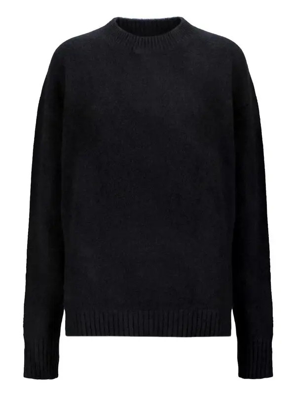 LANEUS Crew-neck Sweater - Black
