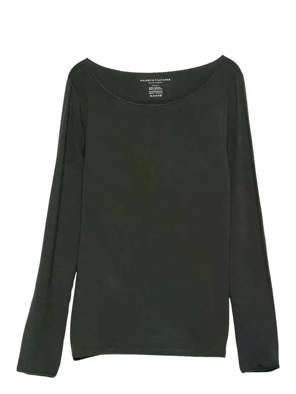 Majestic Filatures Long Sleeve Top - Green