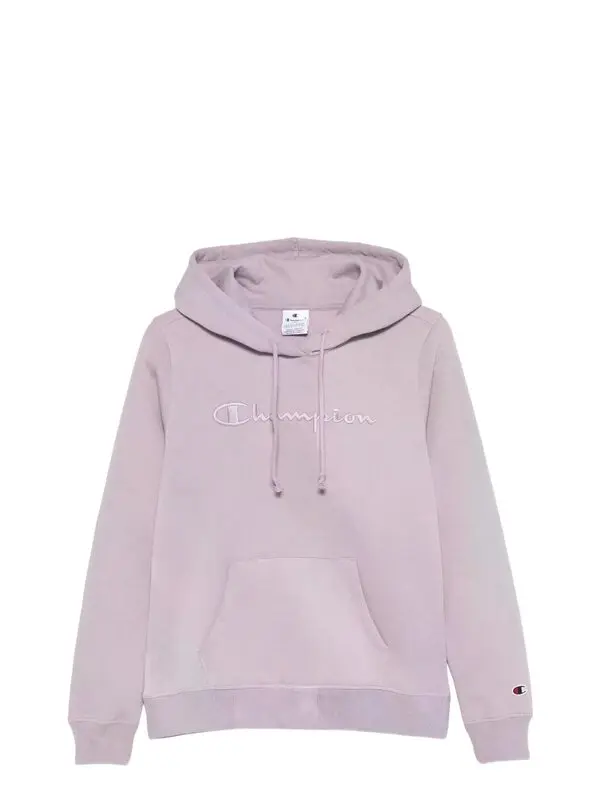 Champion Embroidered Logo Hoodie - Purple