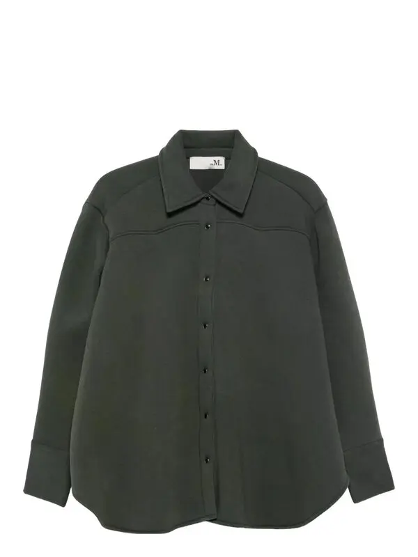 THE M Curved-hem Shirt - Green
