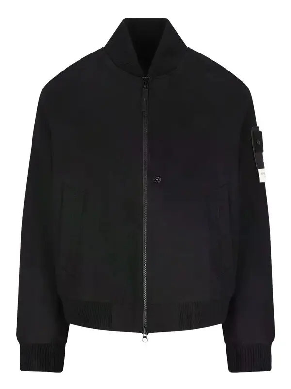 Stone Island Performance Flannel Patch Jacket - Black