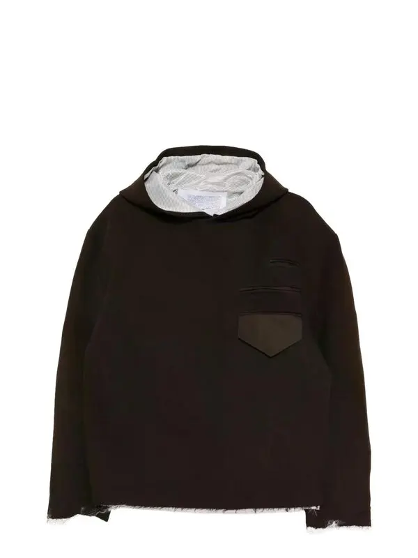 SONIA CARRASCO Hoodie With Chest Pocket - Brown