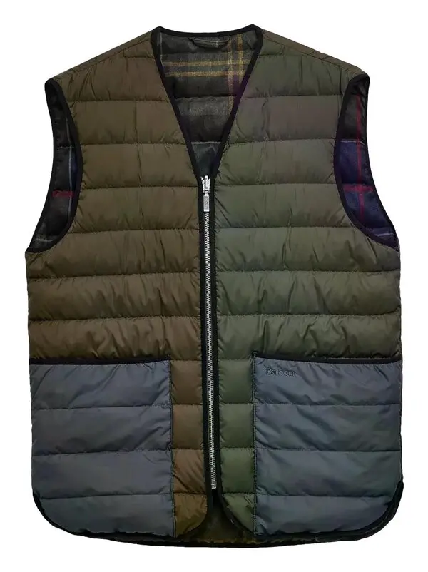 Barbour Reversible Panelled Gilet - Green