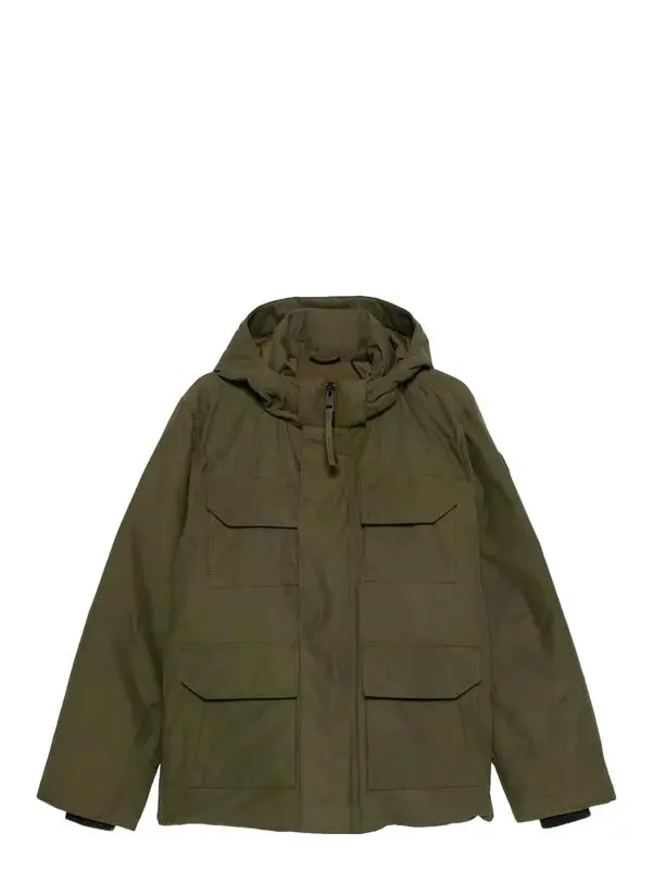 Canada Goose Hooded Pocket Coat - Green