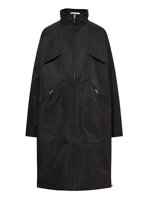 ENTIRE STUDIOS Woven Rain Coat - Black