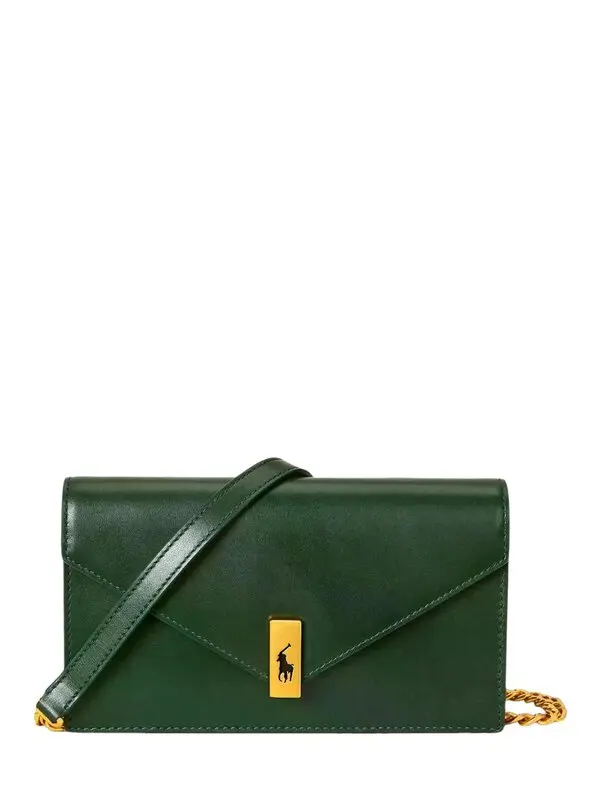 Polo Ralph Lauren Leather Cross Body Bag - Green