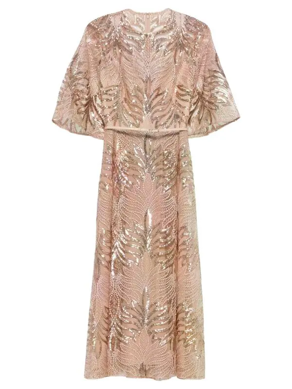 Elie Saab Sequin-embellished Midi Dress - Pink