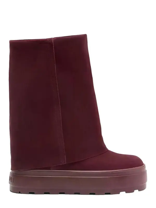 Casadei Double Face Suede Boots - Red