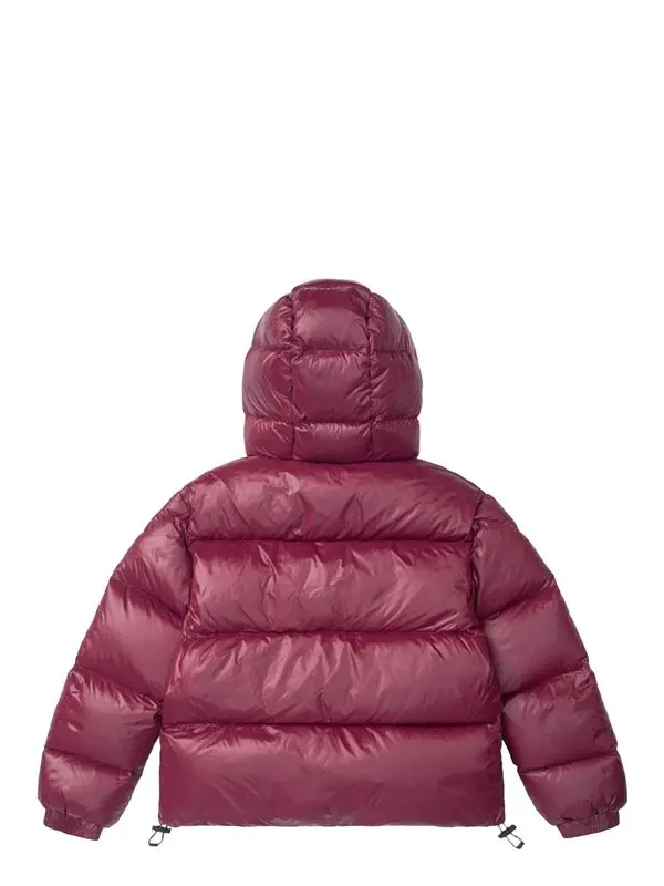 ALPHA STYLE Kudu Hooded Puffer Down Jacket - Red
