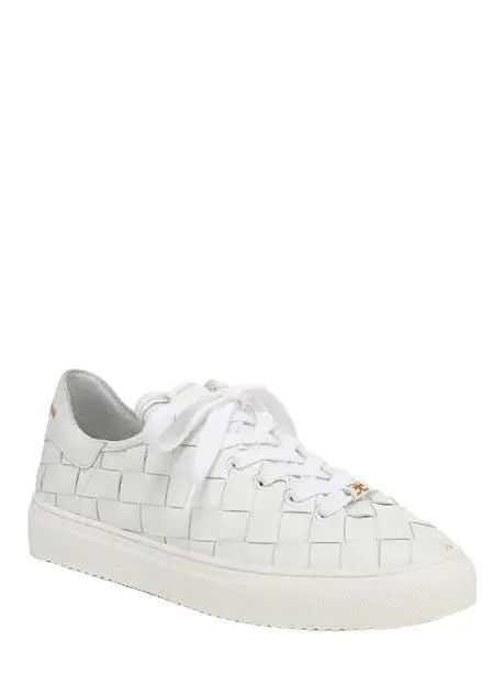 Sam Edelman Poppy Woven Sneakers - Bright White
