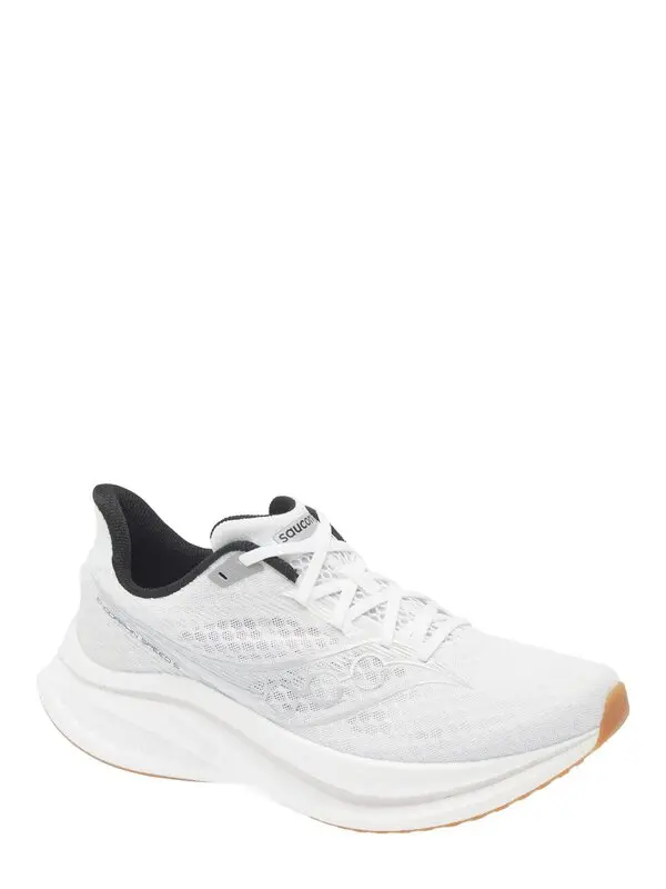 Saucony Endorphin Speed 5 Running Shoe - White/gum