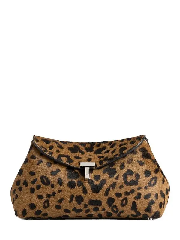 TOTÊME Mini T-lock Clutch - Leopard