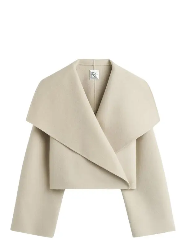 TOTEME Signature Doublé Wool Jacket - Peanut