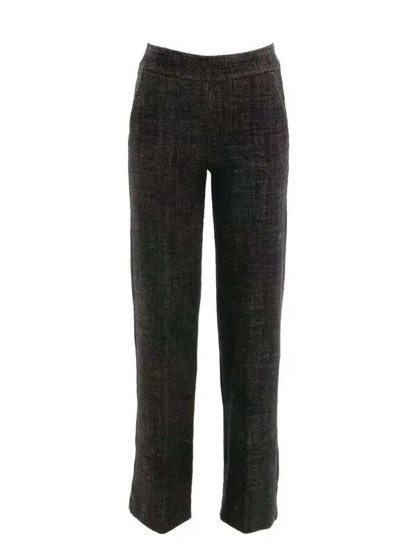 Avenue Montaigne Carla Textured Trousers - Brown