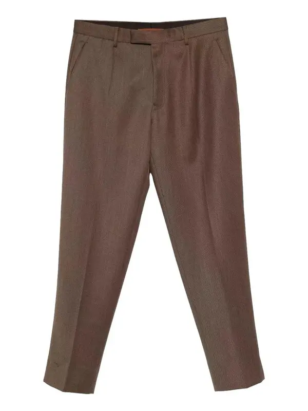 Zegna Tailored Wool Trousers - Brown