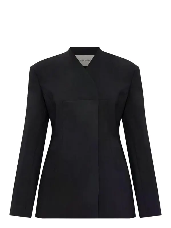 ENTIRE STUDIOS Button-fastening Double-breasted Coat - Black