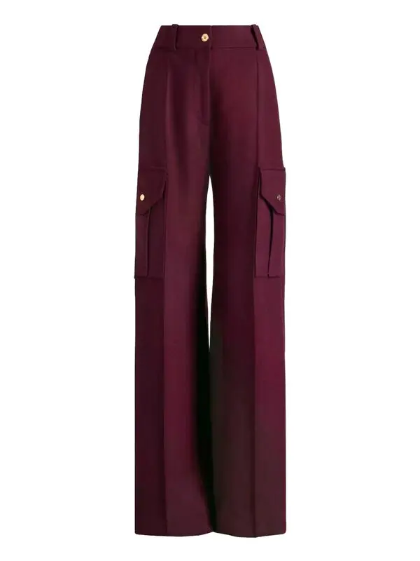 Patou Cargo Pocket Trousers - Red