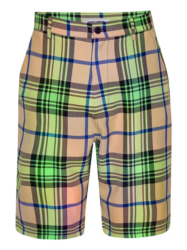 Henrik Vibskov Plaid Shorts - Blue