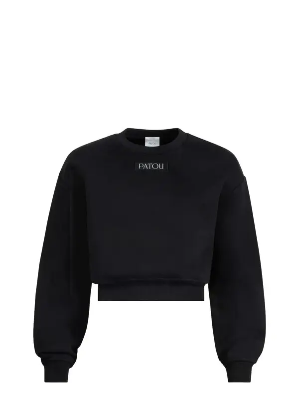 Patou Logo Patch Sweatshirt - Black