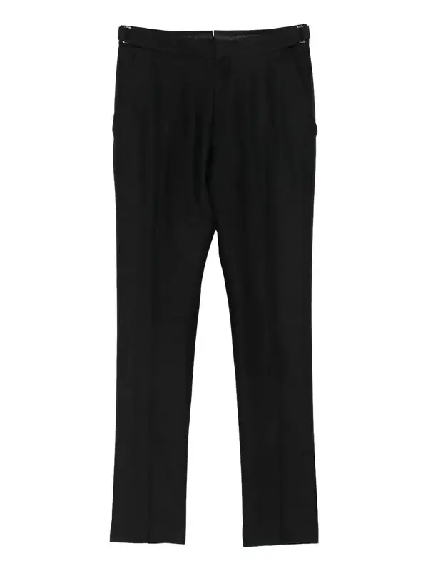 TOM FORD Flat-front Trousers - Black