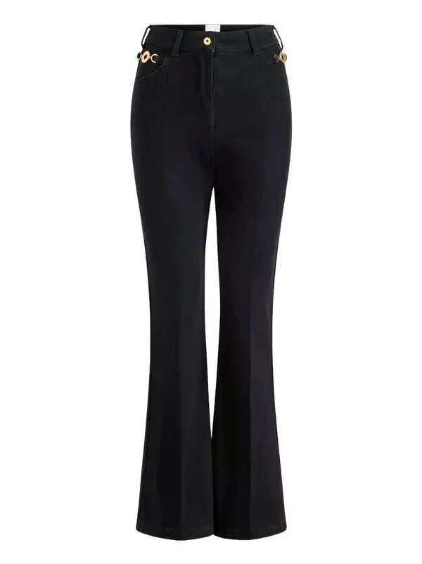 Patou Chain-detailed Trousers - Black