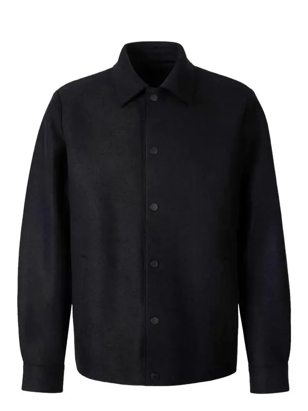 Harris Wharf London Snap-button Shirt Jacket - Blue