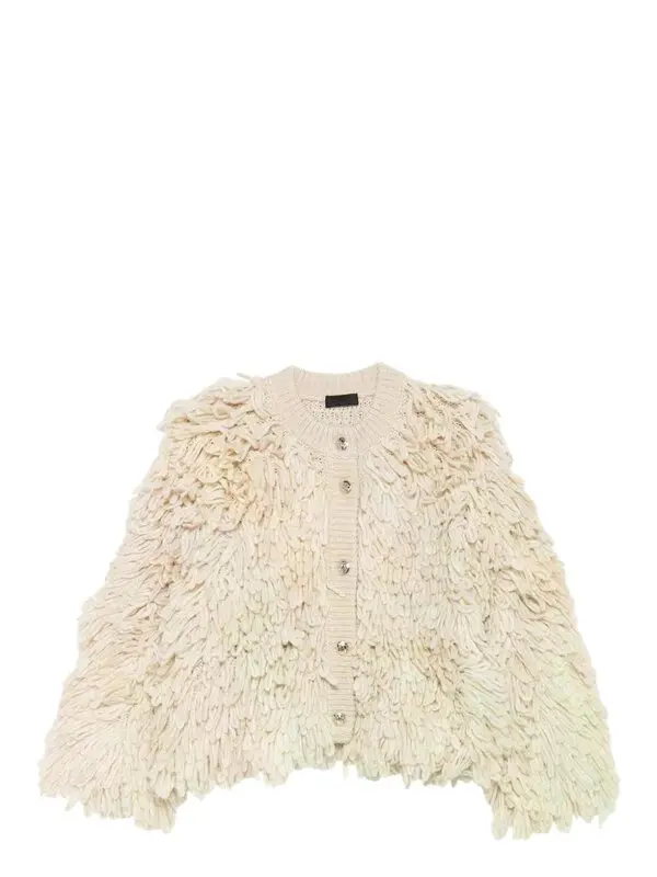Liu Jo Fringed Jacket - Neutrals