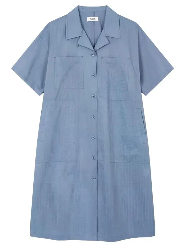 STUDIO TOMBOY Short-sleeve Midi Dress - Blue