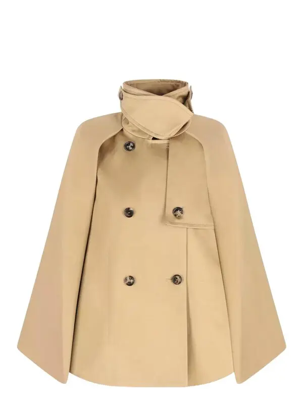 Loewe Cape High-neck Jacket - Neutrals