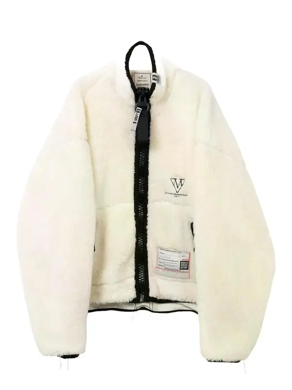 Mihara Yasuhiro Fleece Zip-up Jacket - White