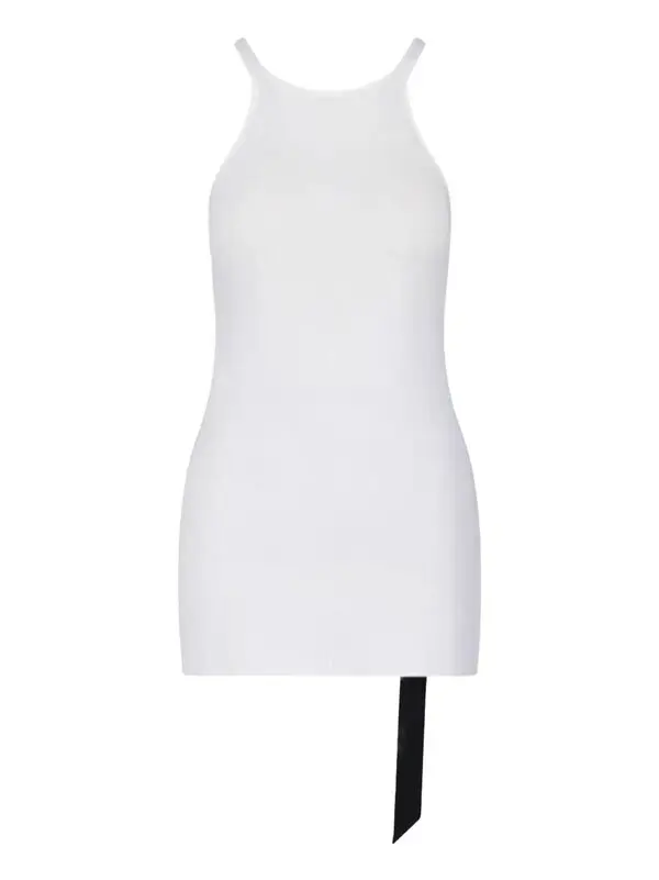 Rick Owens Racer Ribbed Tank Top - White