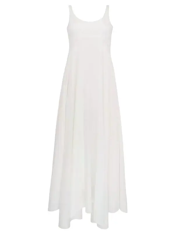 AZLEE Bria Cotton Maxi Dress - White