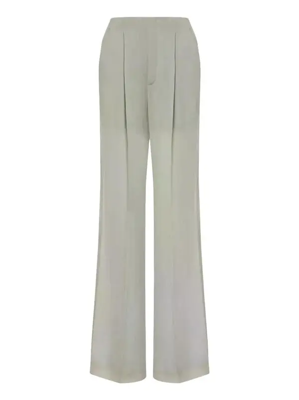 Alberta Ferretti Pleated-pocket Trousers - Grey