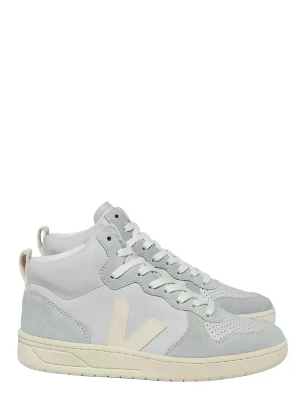 VEJA V-15 Leather Sneakers - Grey
