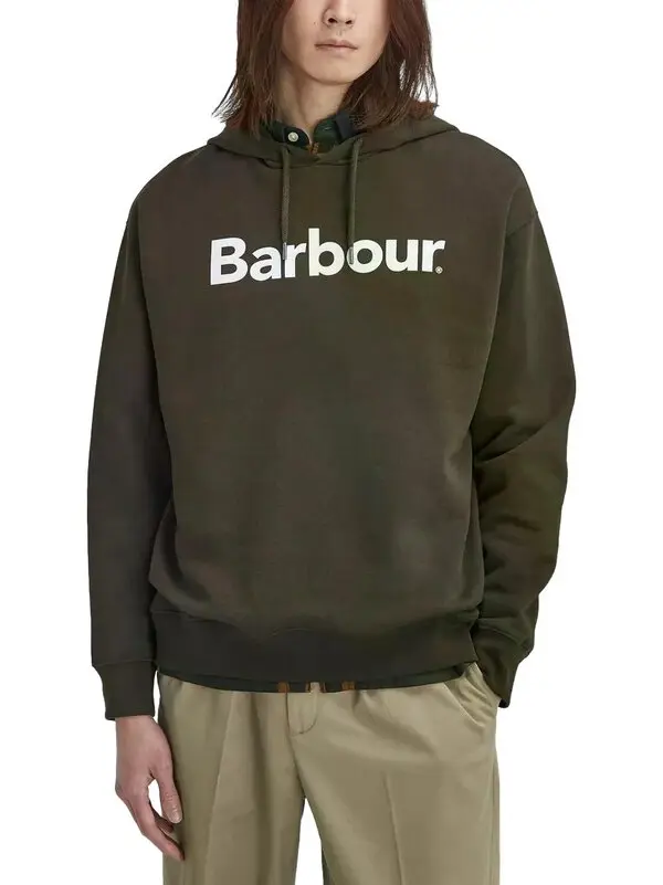 Barbour Logo-print Hoodie - Green