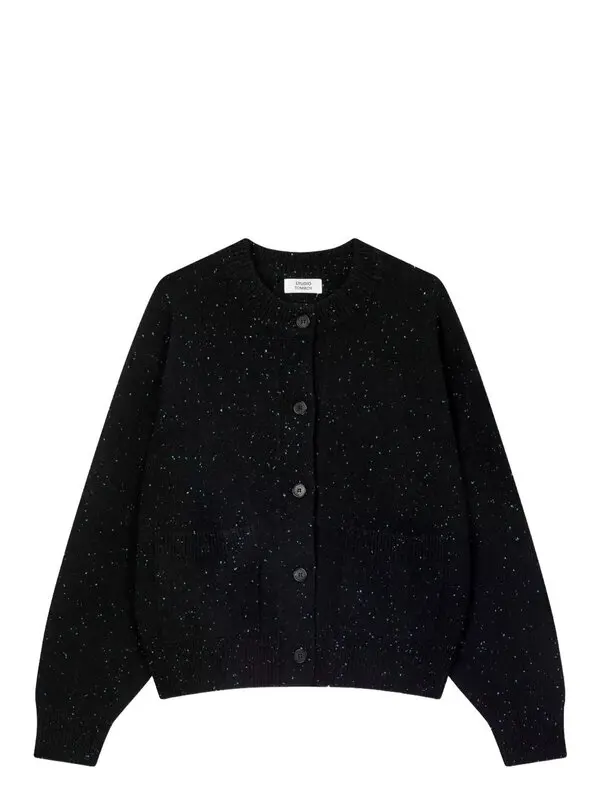 STUDIO TOMBOY Speckled-effect Cardigan - Black