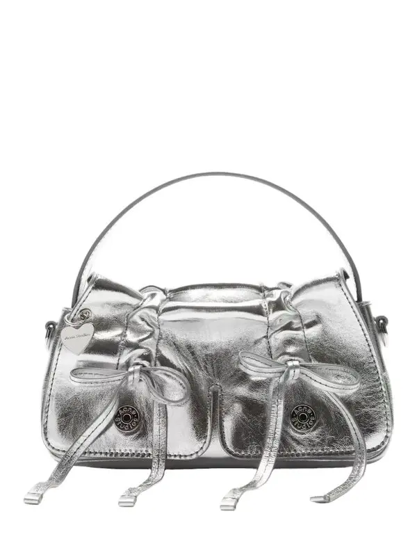 Acne Studios Calf Leather Satchel - Silver
