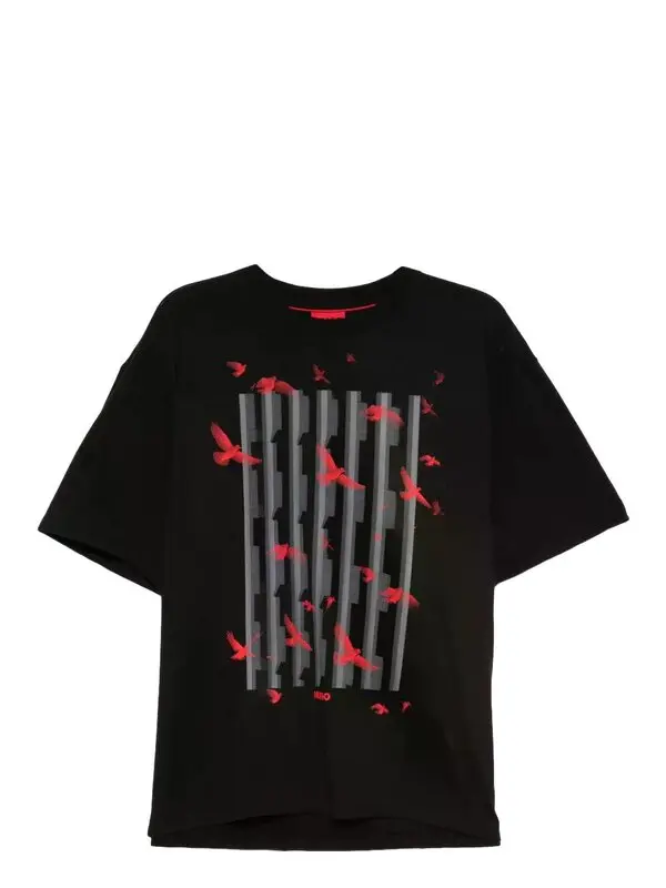Hugo Graphic-printed T-shirt - Black